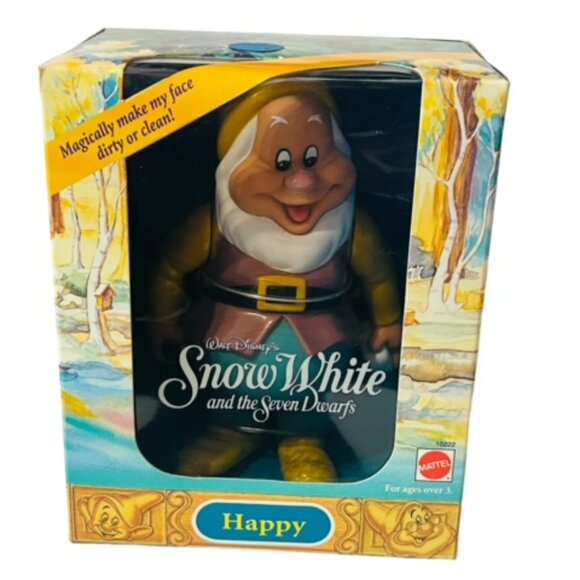Disney | Toys | Happy Snow White Seven Dwarfs Doll Vtg Toy Box Figure ...